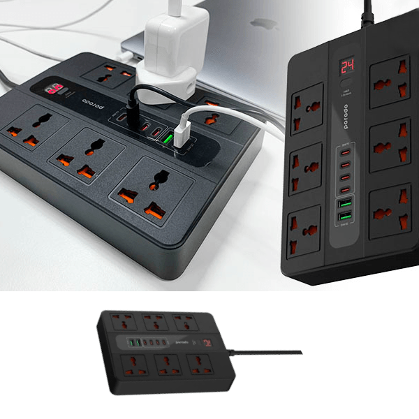 Porodo Multi-Port Super Hub 4 USB-C & 2 USB-A – Xpressouq